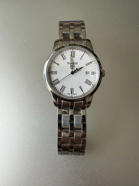 TISSOT T033410B CLASSIC Dream White Dial Quartz Woman Watch £195.00 ...