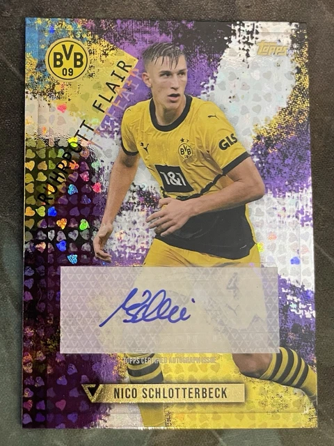 2024 TOPPS BVB Vernissage - Nico Schlotterbeck 09/09 Autograph ...