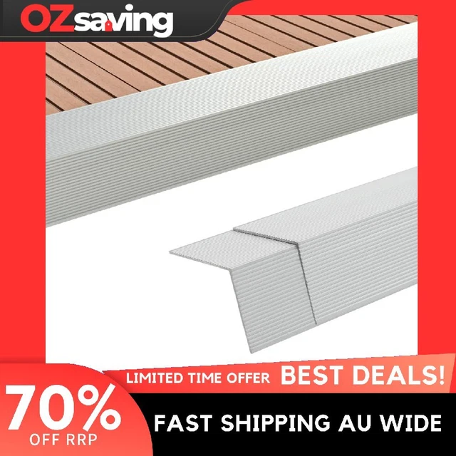 ALUMINIUM DECKING ANGLE Trims Weather Resistant Silver Finish Edge ...