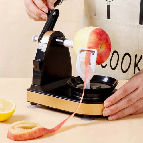 HAND-CRANKED FRUIT APPLE Peeler Machine Slicer Corer Cutter Bar Kitchen ...