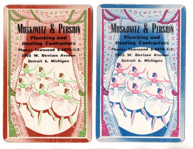 VINTAGE SWAP CARD dancing lady ballet advert playing card single EUR 2 ...