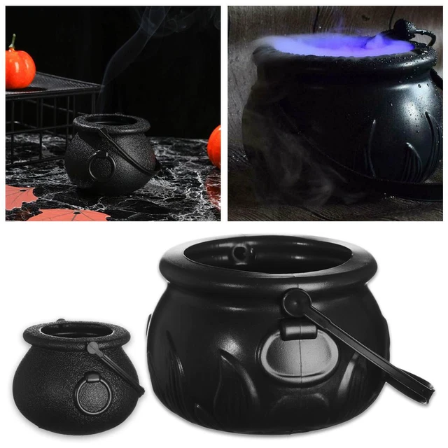 MACHINE MIST SMOKE Fog Witch Barrels Skull Jar Party Prop Halloween ...