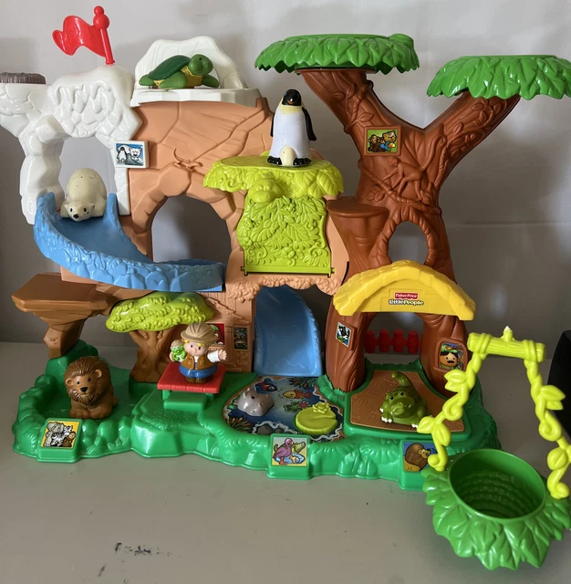 FISHER-PRICE LITTLE PEOPLE Zoo Talking Playset Talking Animals Zoo ...