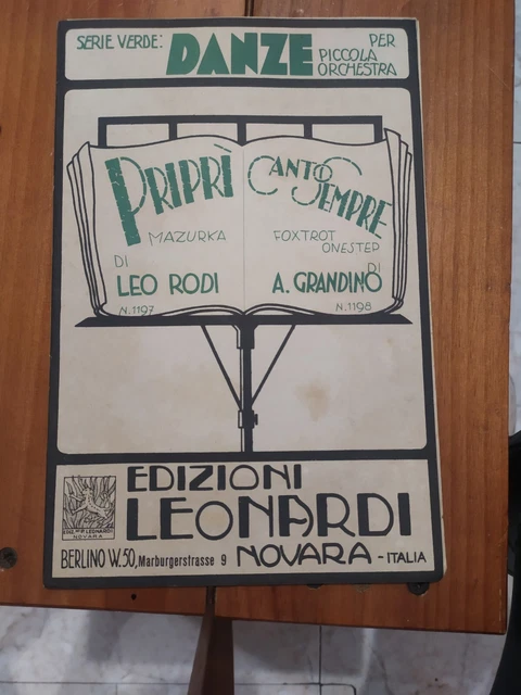 PRIPÍ DI LEO RODI. Canto Sempre Di A. Grandino .Spartito 1934 EUR 8,00 ...