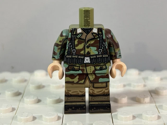 LEGO THE MINIFIG Co WW2 German Camouflage Minifigure Body 61 £16.32 ...