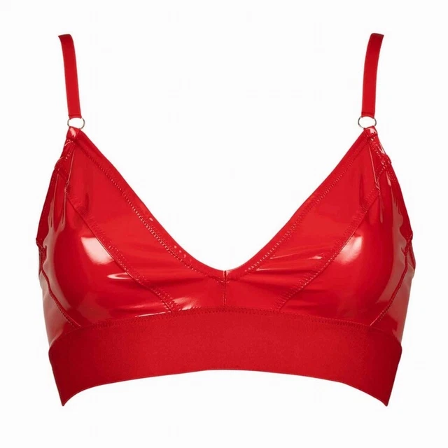 PATRICE CATANZARO JADE BRA RED WETLOOK LATEX-LOOK lust decadent Made in ...