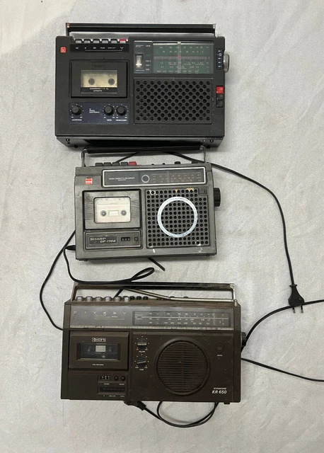 DDR RADIO'S KR650, R4100 RFT Steracord + Sharp GP - 1704 Radio defekt ...