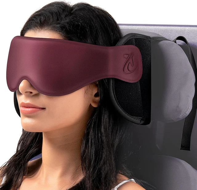 TRAVEL PILLOW, AIRPLANE Neck Pillow with 3D Eye Mask for Sleeping ...