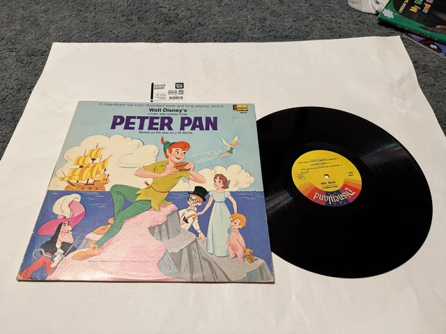 WALT DISNEY PETER Pan Disneyland 33 RPM 1969 LP Vinyl Record & Book 3910 VG+ £16.60 - PicClick UK