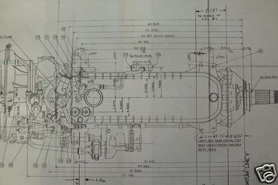 ROLLS ROYCE MERLIN Aero Engine Plan Blueprints Rare Detail Period ...