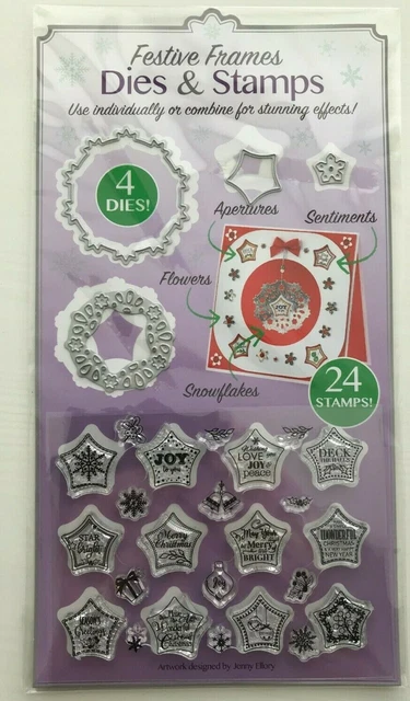 PAPERCRAFT INSPIRATIONS FESTIVE Frames Dies & Stamps by Jenny Ellory ...