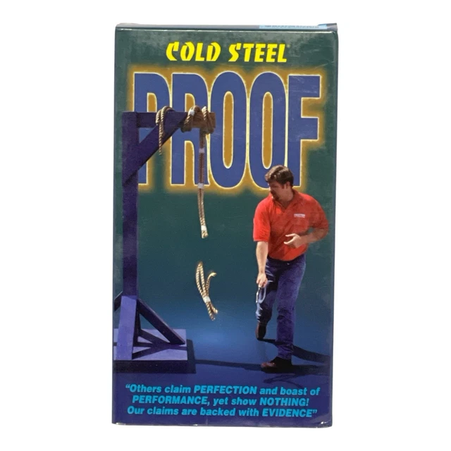 COLD STEEL PROOF Knife Company Promotional Video VHS Tape 1996 £2.97 ...