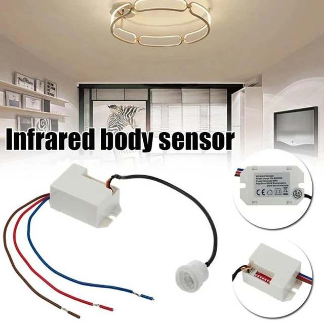 360°MINI RECESSED PIR Ceiling Occupancy Motion Sensor Detector Light ...