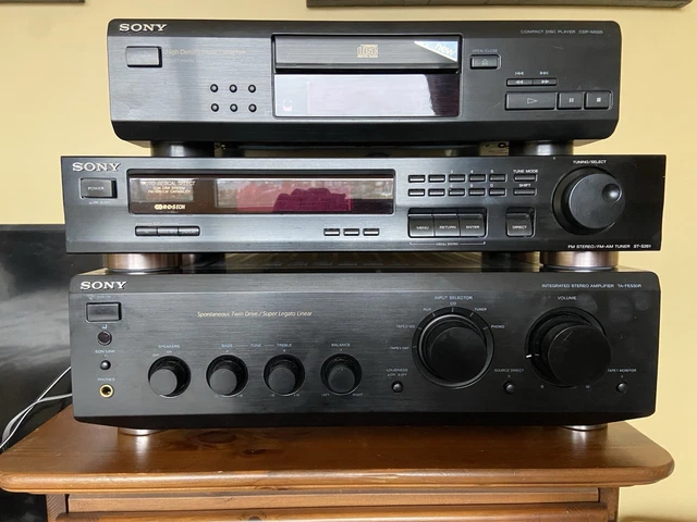 SONY VINTAGE SEPARATES. Amplifier, Tuner, CD Player and Speakers. Fully ...