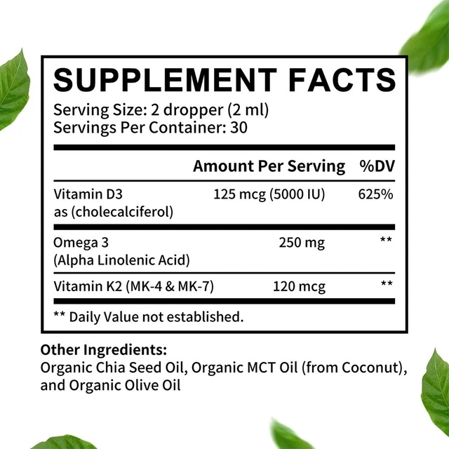 OMEGA 3 MCT Oil Drops Bone Support Heart Support Increased Muscle ...