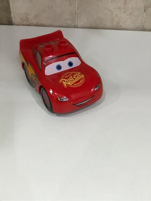 LEGO DUPLO DISNEY Pixar Cars LIGHTNING MCQUEEN Rust-eze Hood Car Figure ...