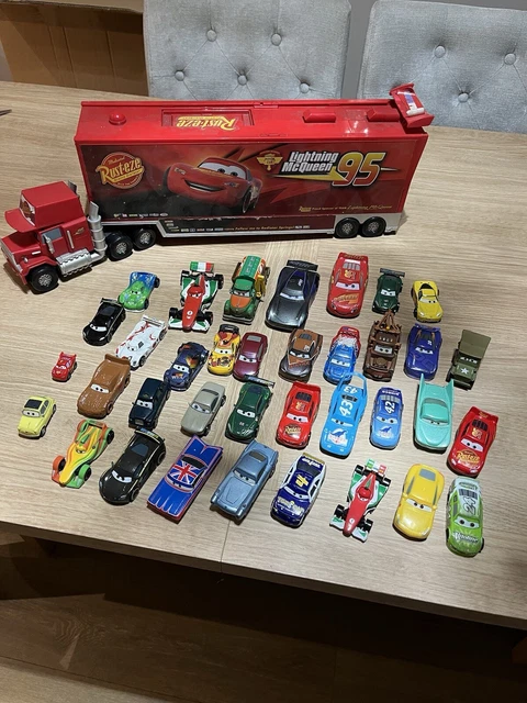 DISNEY PIXAR CARS bundle Mattel diecast playset tracks £28.00 - PicClick UK