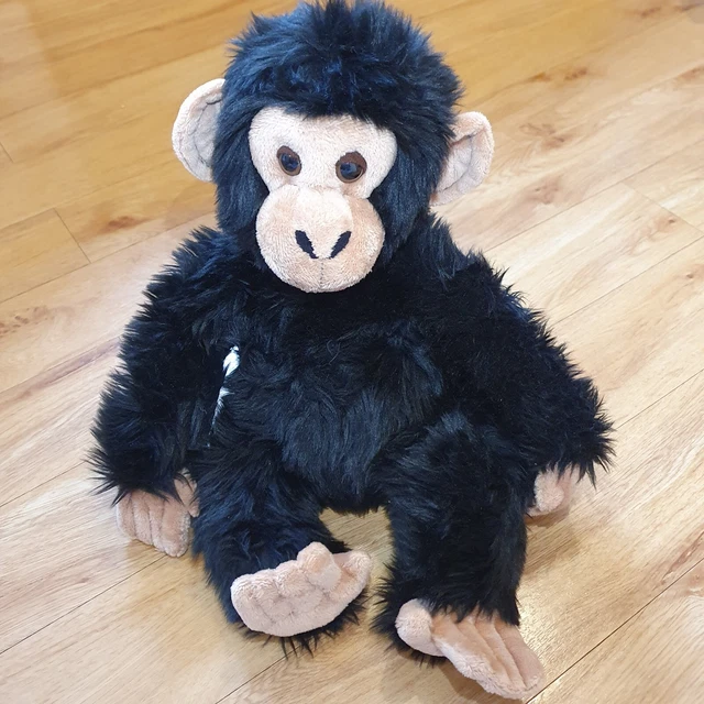 KEEL TOYS MONKEY Chimp Black Plush Soft Toy Ape Stuffed Animal Teddy ...