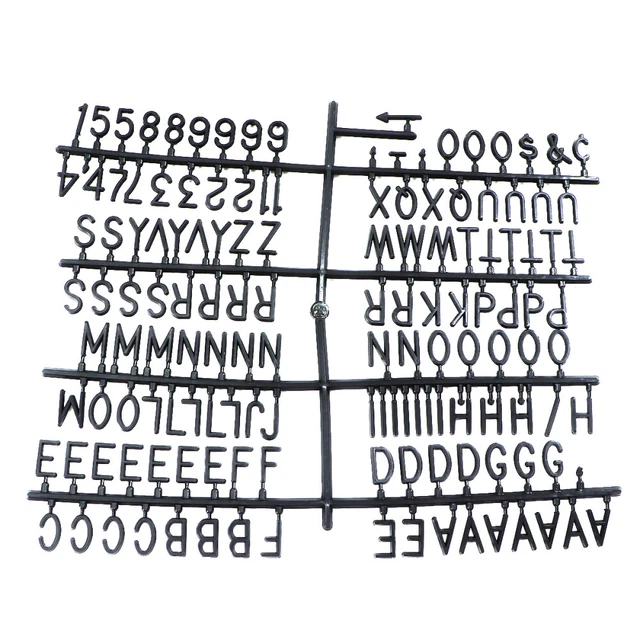 WHITE ALPHABET CHANGEABLE Letter Numbers Felt Plastic Board £16.25 ...