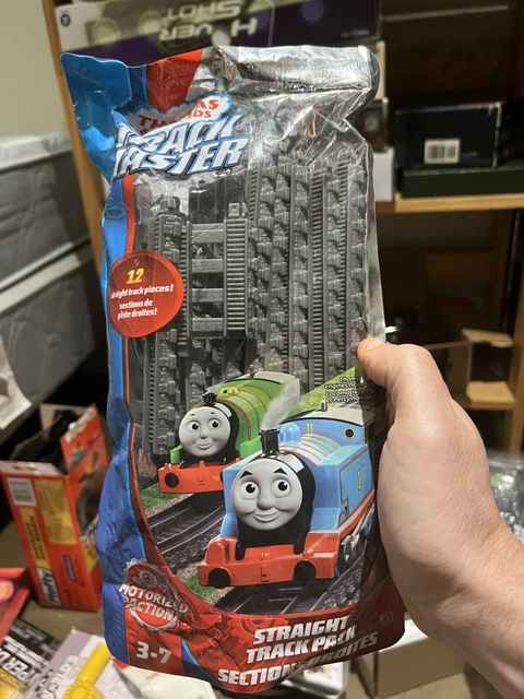 THOMAS & FRIENDS Trackmaster Motorized Railway Straight Track Pack ...