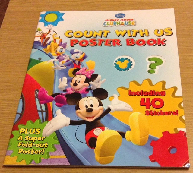 MICKEY MOUSE CLUBHOUSE Count With Us Poster Book (NEW) Disney £2.99 ...