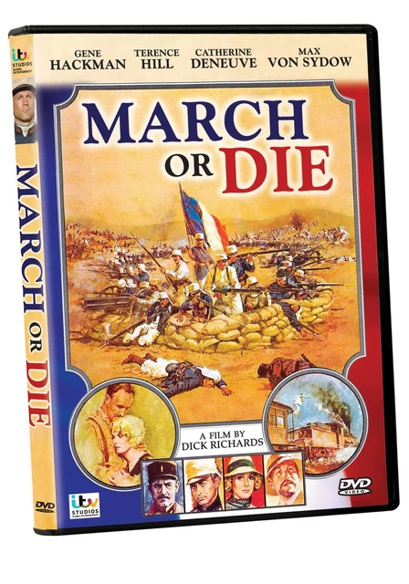 MARCH OR DIE (DVD) Gene Hackman Terence Hill Catherine Deneuve Max Von ...