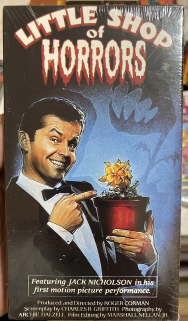 NEW SEALED THE Little Shop Of Horrors (1960) VHS 1987 Nicholson RARE ...