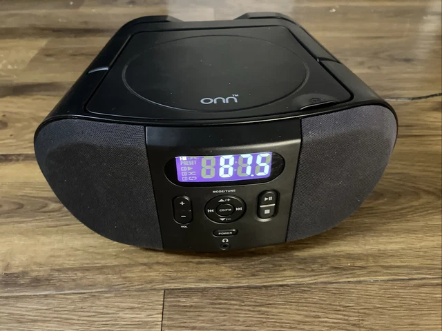 ONN CD PLAYER BOOMBOX WITH FM RADIO - WORKING - No Cable Also Battery ...