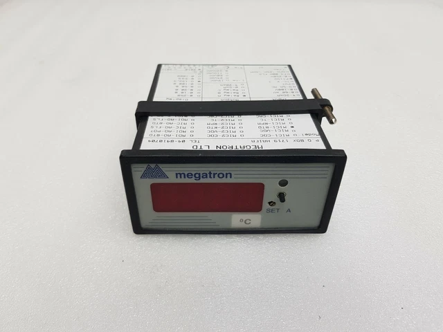 MEGATRON CONTROLLER MIC1-RTD PT100, Display 0-199.9, 220 VAC Relais A ...