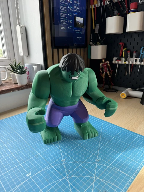 3D PRINTED LEGO inspired Giant Hulk Figure - Movable Arms £59.99 ...