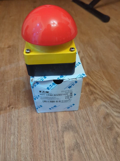 EATON MOELLER FOOT/PALM Emergency Stop Button Actuator Switch New £15. ...