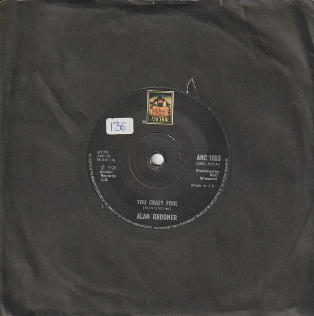 ALAN GROONER - You Crazy Fool (Anchor 1978) 7" Single EUR 1,46 ...