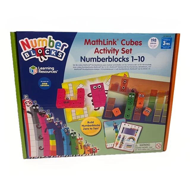 NUMBERBLOCKS 1-10 MATHLINK Würfel lernen Kinder Mathe Cbeebies EUR 32 ...