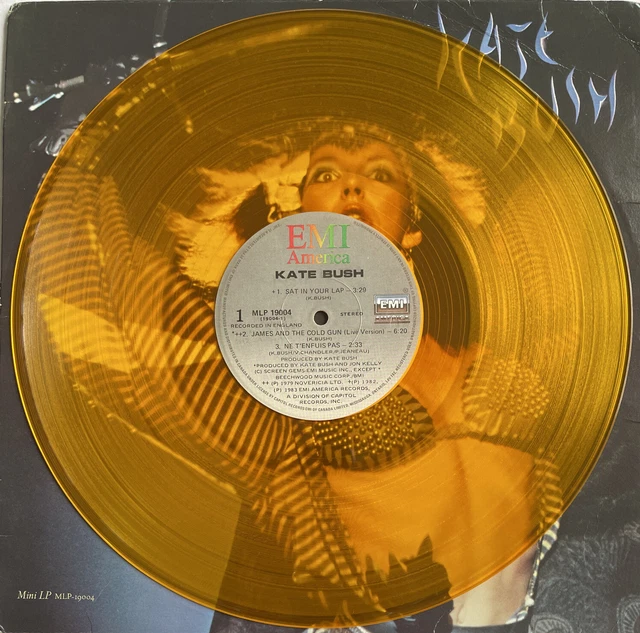 KATE BUSH -ULTRA Rare Canadian Gold Vinyl Mini LP- Sat In Your Lap ...