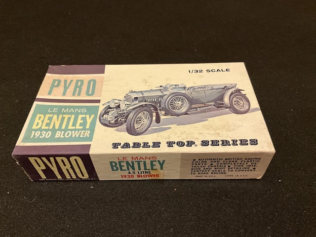 1/32 SCALE PYRO Le Mans Bentley 1930 Blower plastic model car kit £21. ...