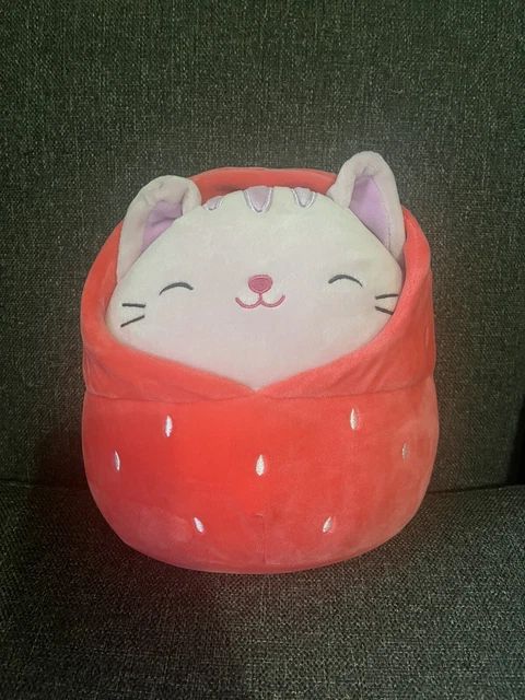 SQUISHMALLOWS LAURA THE Cat In Strawberry Suit Squishmallow £15.95 ...