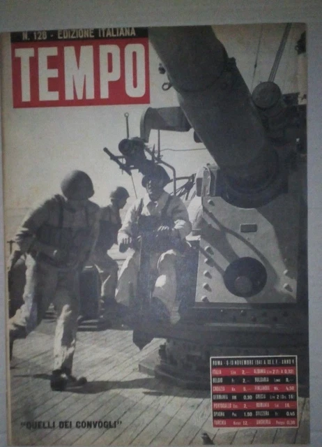 WW2 TIME MAGAZINE D'Epoca Fascist Of 1941* Ones Of Convogli N.128 £10. ...