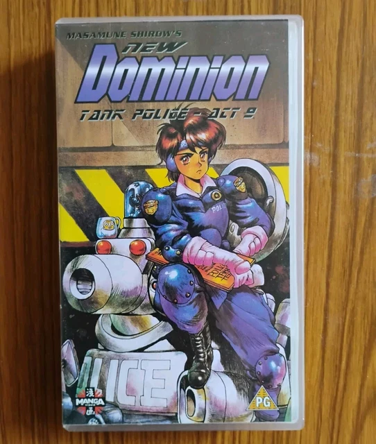 NEW DOMINION TANK Police Act 9 VHS (1993) ENG DUB, Manga Anime VINTAGE ...