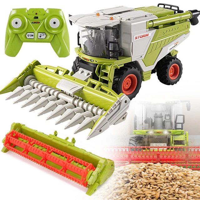1:24 REMOTE CONTROL Tractor Toy Realistic Farm Harvesting Tractor Toy w ...