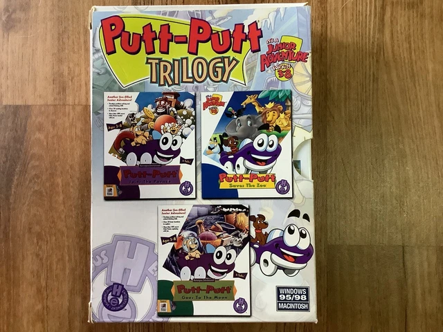 PUTT-PUTT ADVENTURE TRILOGY PC CD-ROM Game Vintage Windows 95/98 Parade ...