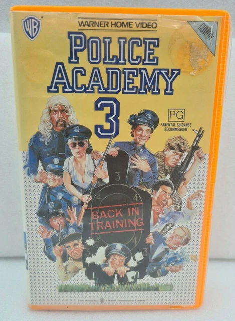 VHS VIDEO TAPE POLICE ACADEMY 3 Big Box Ex-Rental Warner Home Video EUR ...