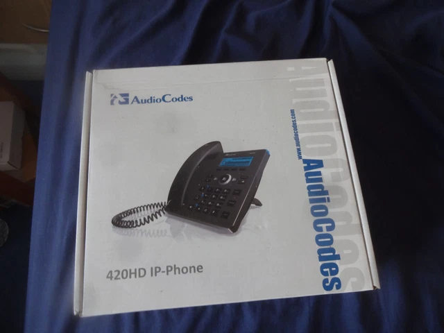 AUDIOCODES 420HD IP Phone 420HDE VoIP Skype Zoom Certified IP Phone £18 ...