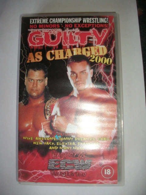 ECW - GUILTY As Charged 2000 VHS Cassette Wrestling £7.00 - PicClick UK