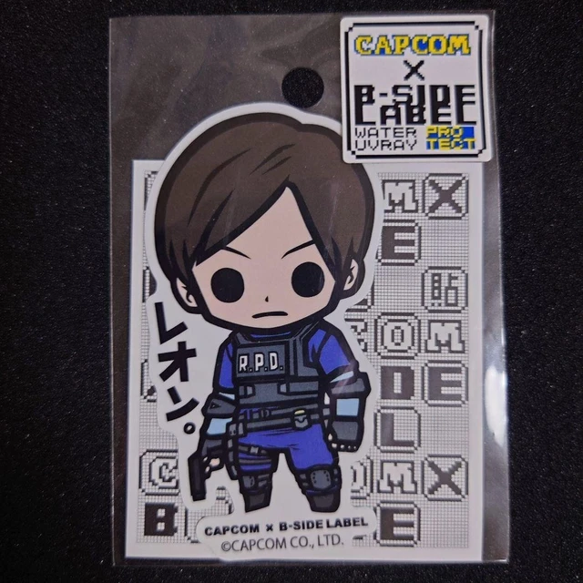CAPCOM×B-SIDE LABEL STICKER Resident Evil Leon. £56.30 - PicClick UK