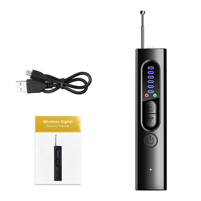 RF DETECTOR HIDDEN Camera Prevent Monitoring Wireless Finder Bug GPS ...