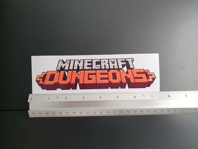 MINECRAFT DUNGEONS STICKER Minecraft Dungeons Logo Sticker £3.19 ...