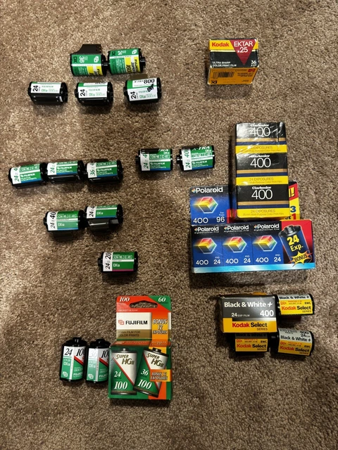 EXPIRED 35MM FILM lot 29 Rolls Fujifilm, Kodak, And More. NEW!!! $168. ...