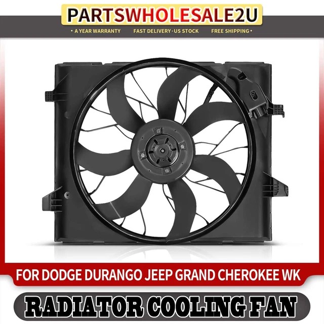 NEW SINGLE RADIATOR Fan w/ Shroud Assembly for Dodge Durango Jeep Grand ...