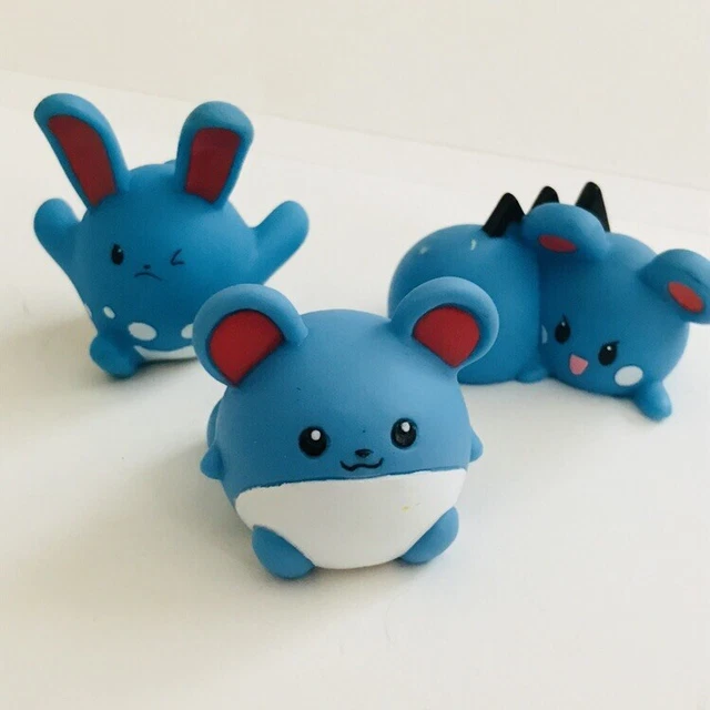 AZURILL MARILL & Azumarill Nintendo Bandai Pokemon Set Figure Toy ...