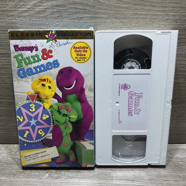 BARNEY - BARNEYS Fun and Games (VHS, 1996) $14.29 - PicClick CA